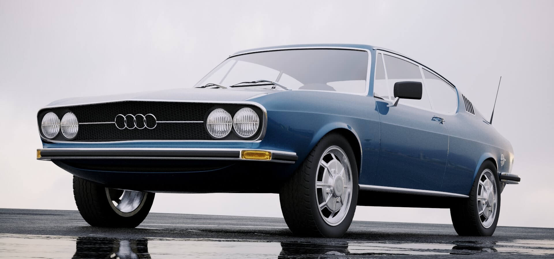 Audi 100 Coupe S 1970 - 3D Model by BUG-IRL
