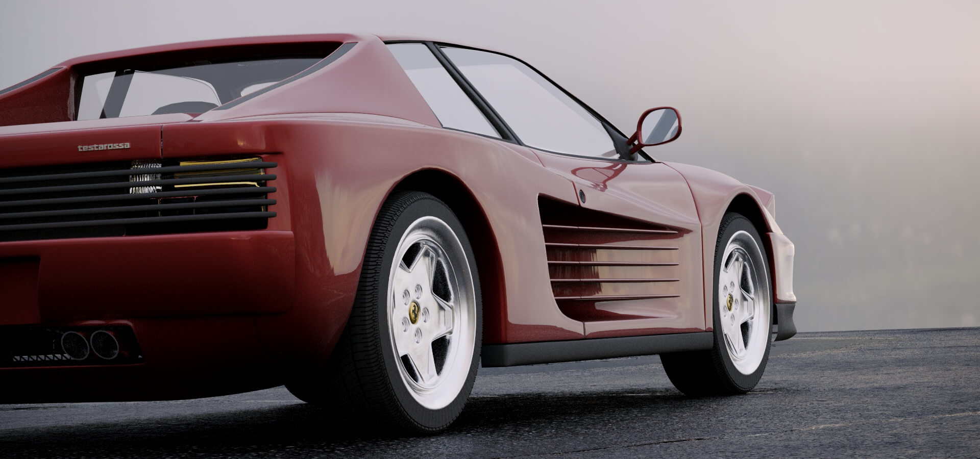 Ferrari Testarossa 1986 - 3D Model by BUG-IRL