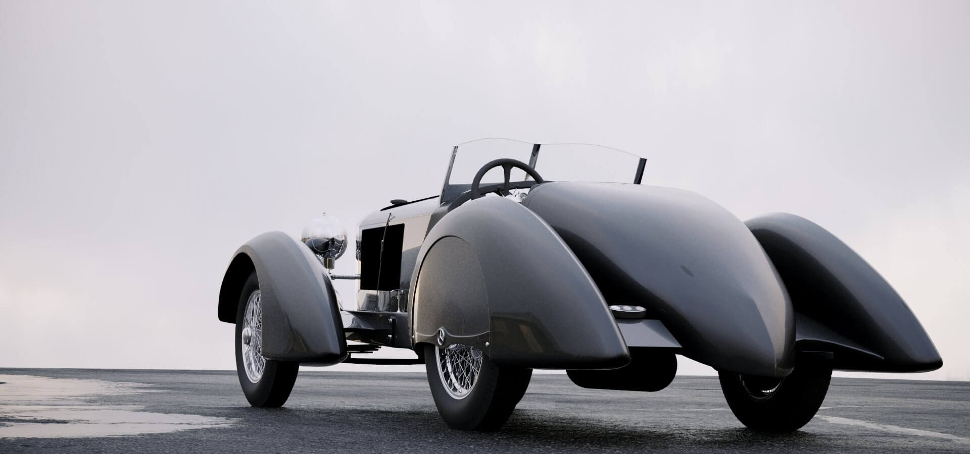 Mercedes-Benz 710 SSK Trossi Roadster 1930 3D Model by BUG-IRL