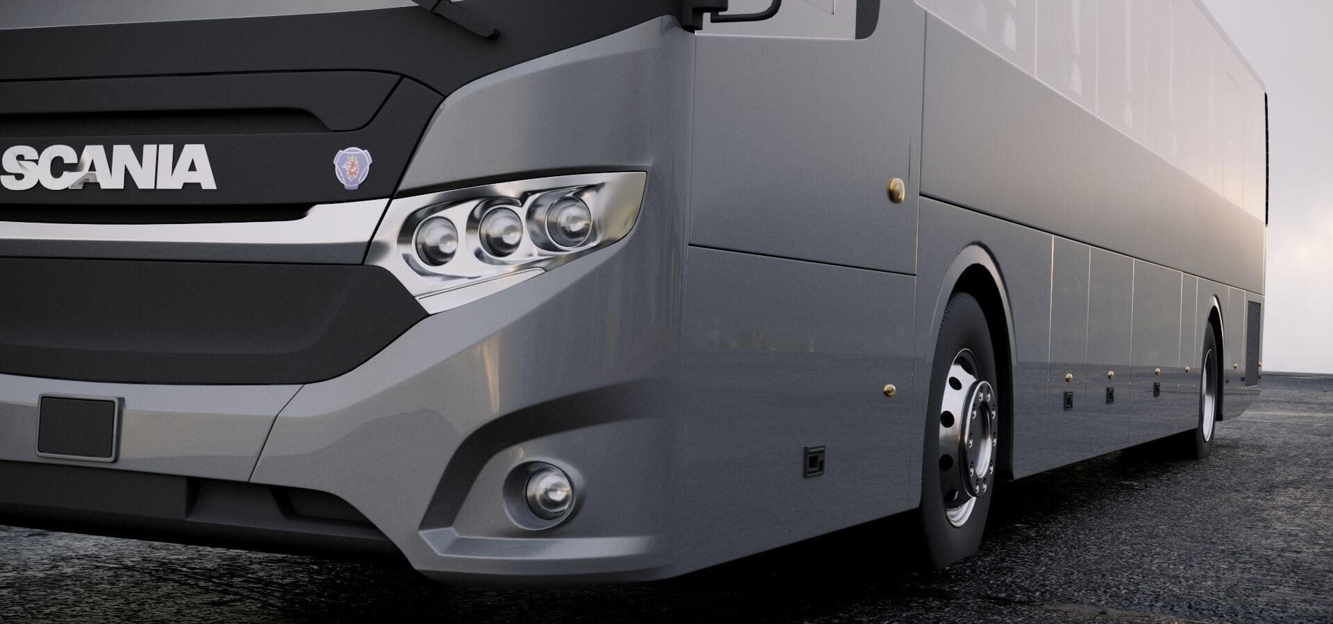 Scania Interlink Bus with HQ Interior 2015 - 3D Model by BUG-IRL