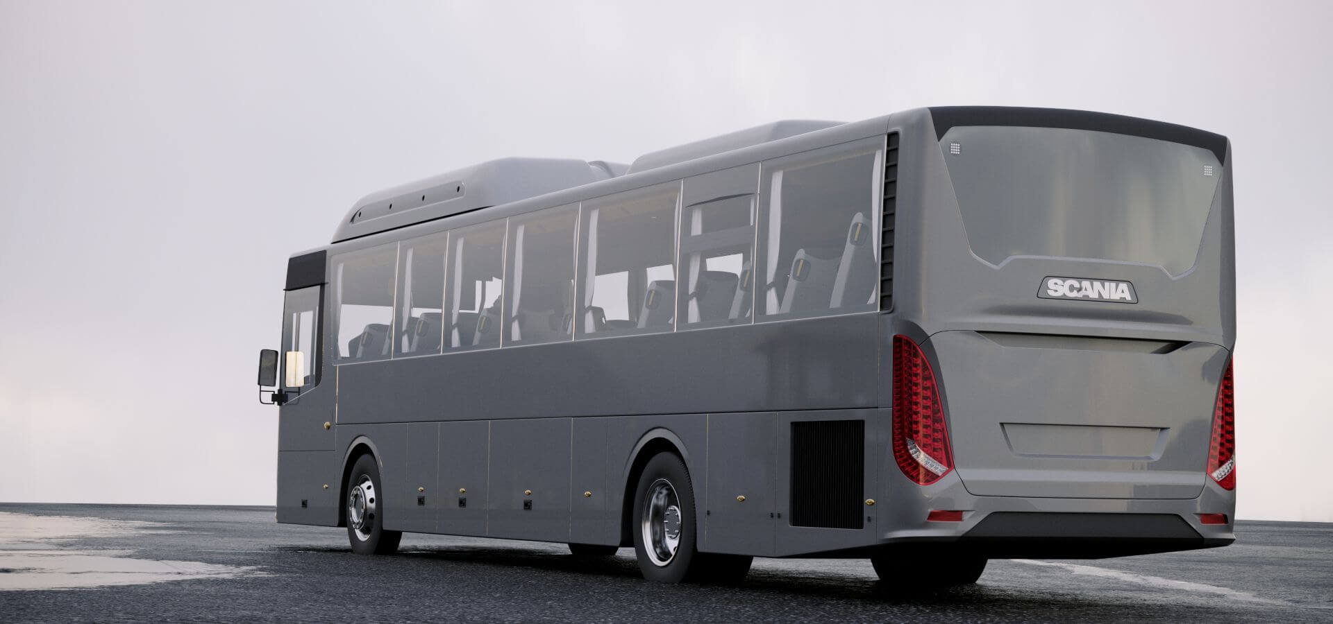 Scania Interlink Bus with HQ Interior 2015 - 3D Model by BUG-IRL