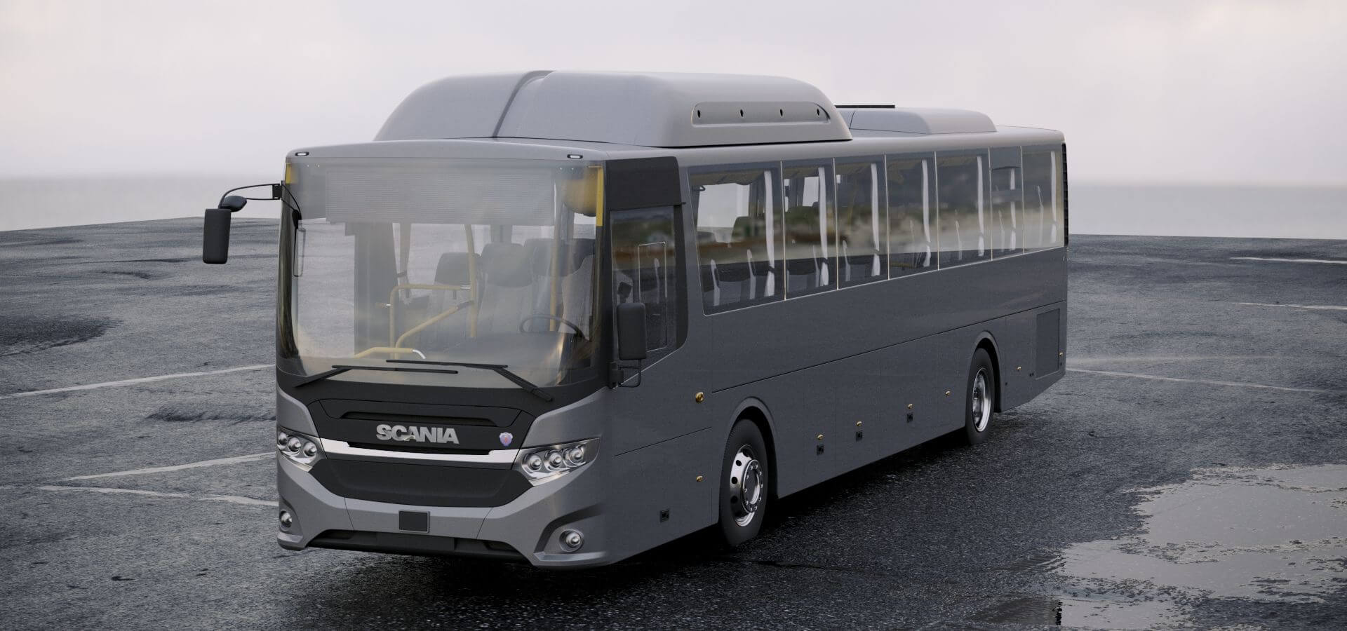 Scania Interlink Bus with HQ Interior 2015 - 3D Model by BUG-IRL
