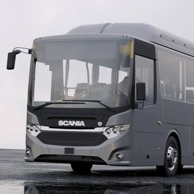 Scania Interlink Bus with HQ Interior 2015 - 3D Model by BUG-IRL