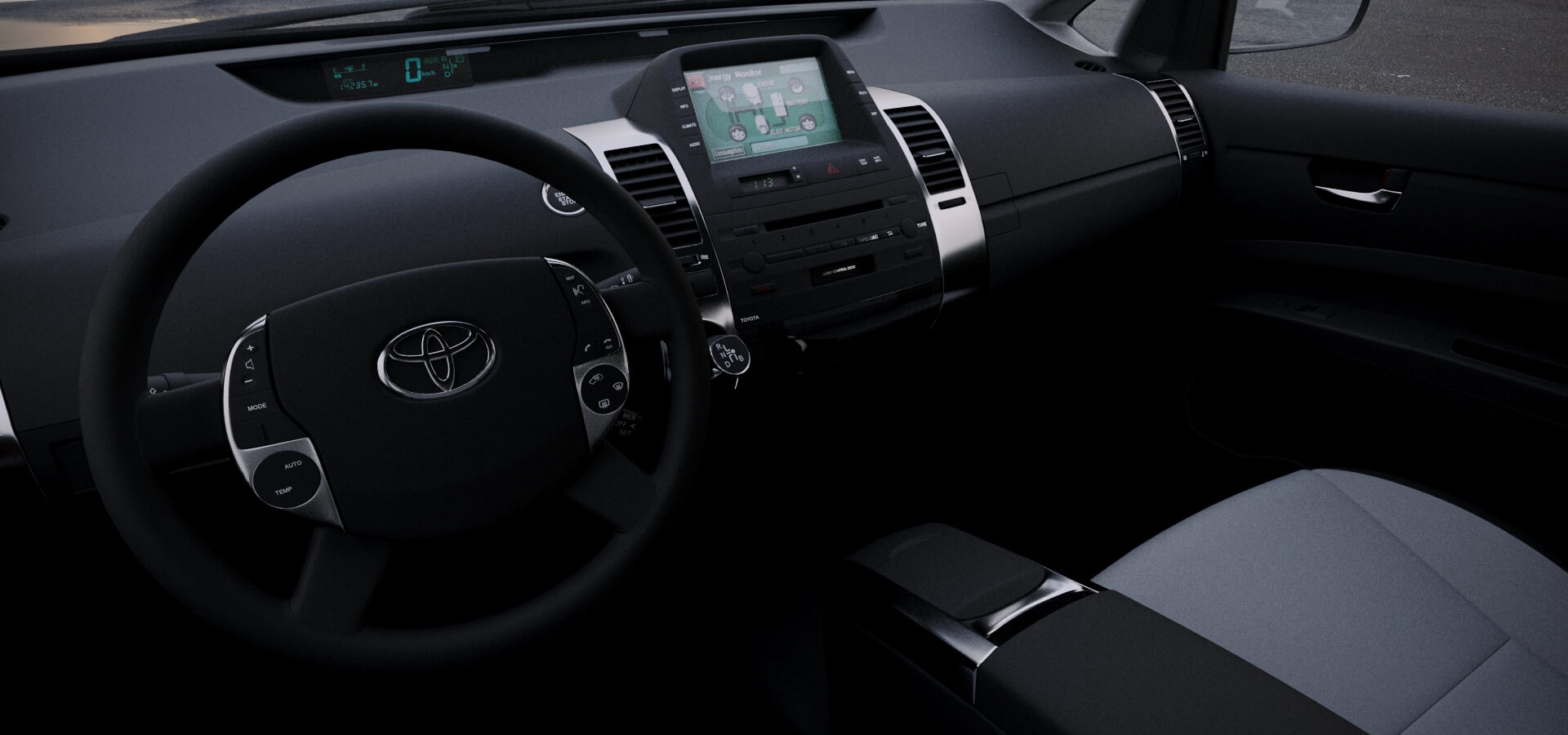 Toyota Prius Detailed Interior and Engine 2003 - 3D Model by BUG-IRL
