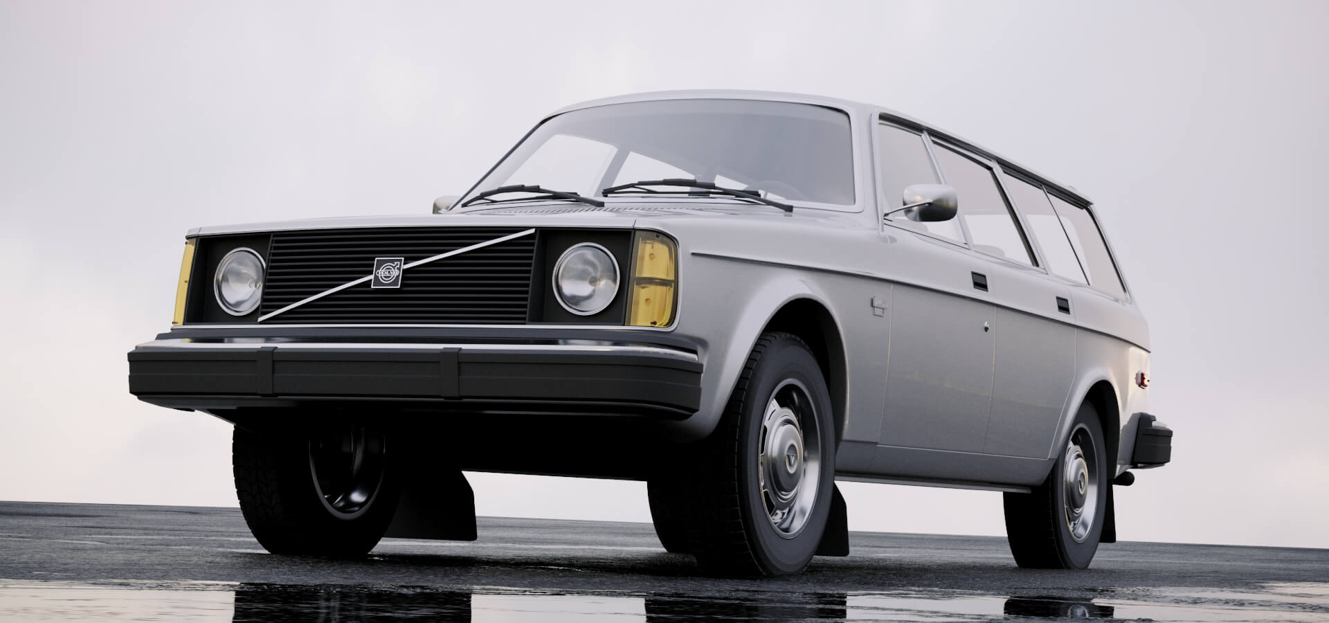 Volvo 245 Wagon 1975 - 3D Model by BUG-IRL