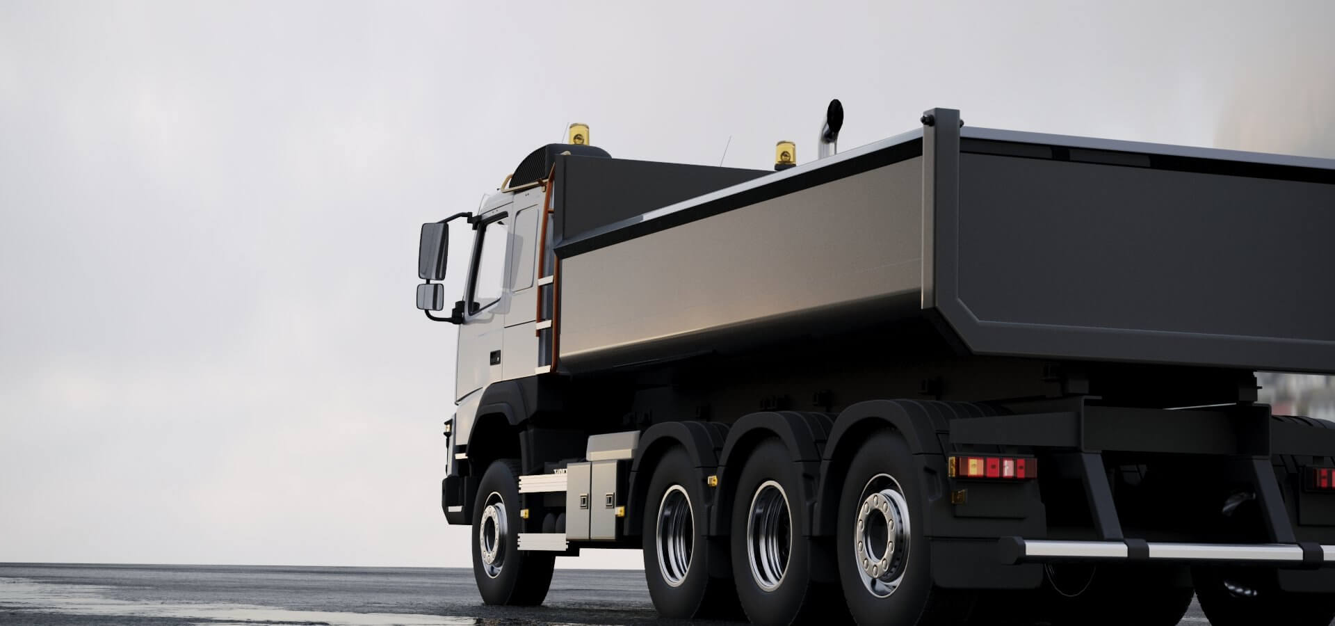 Volvo FMX Tridem Tipper Truck 2013 - 3D Model by BUG-IRL