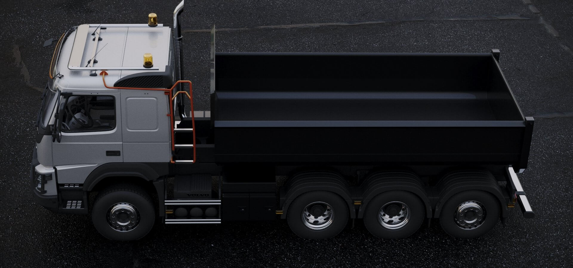 Volvo FMX Tridem Tipper Truck 2013 - 3D Model by BUG-IRL