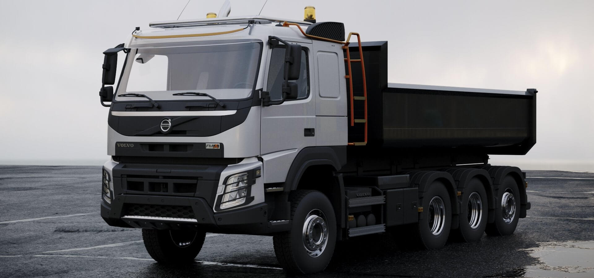 Volvo FMX Tridem Tipper Truck 2013 - 3D Model by BUG-IRL