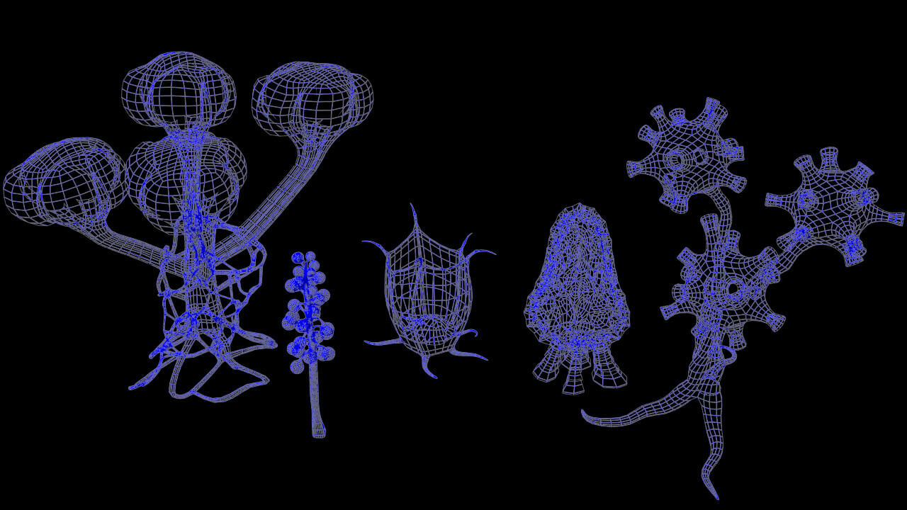 Alien Plants - 3D Model by Buncic