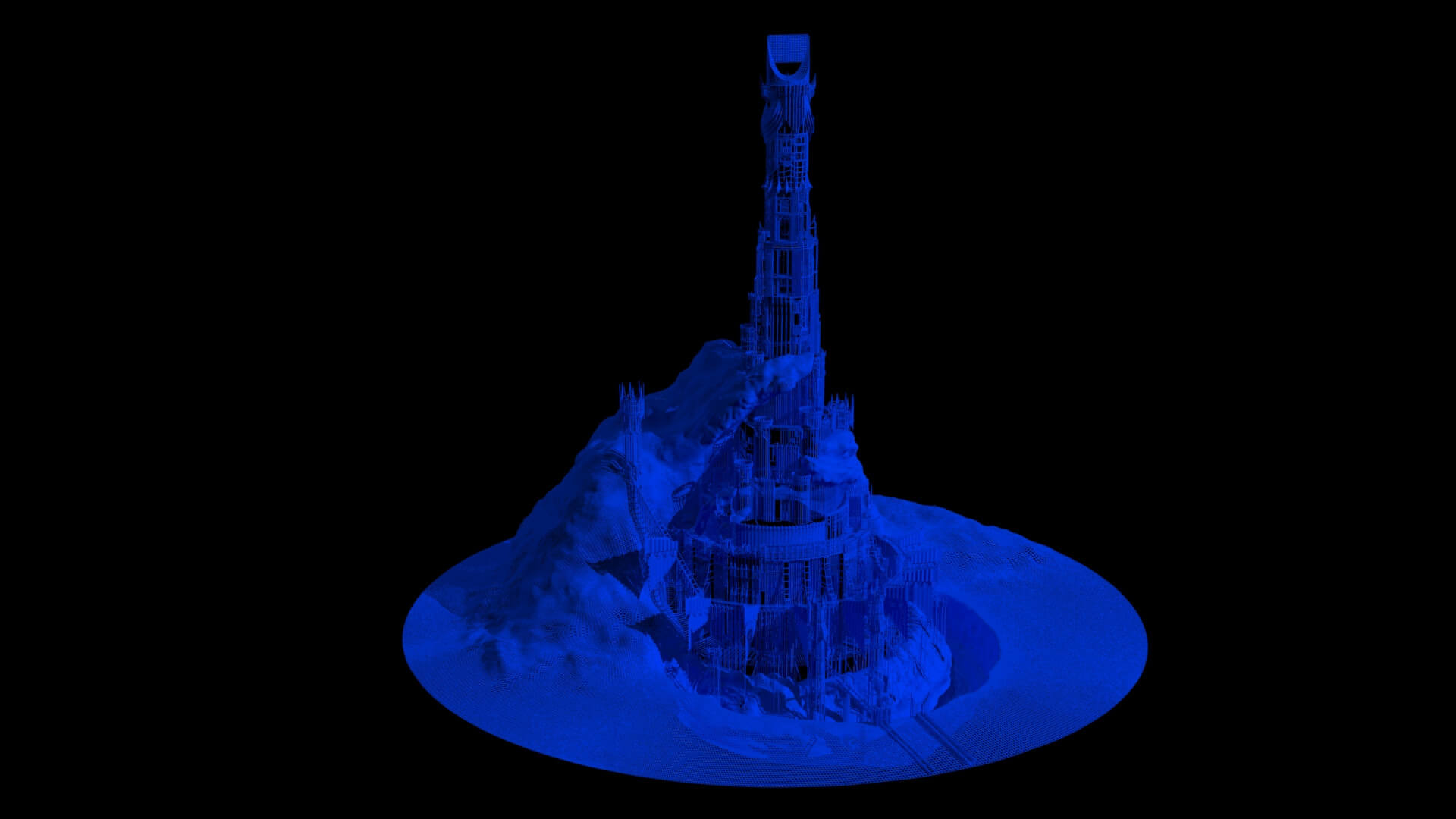 Barad Dur - 3D Model by Buncic