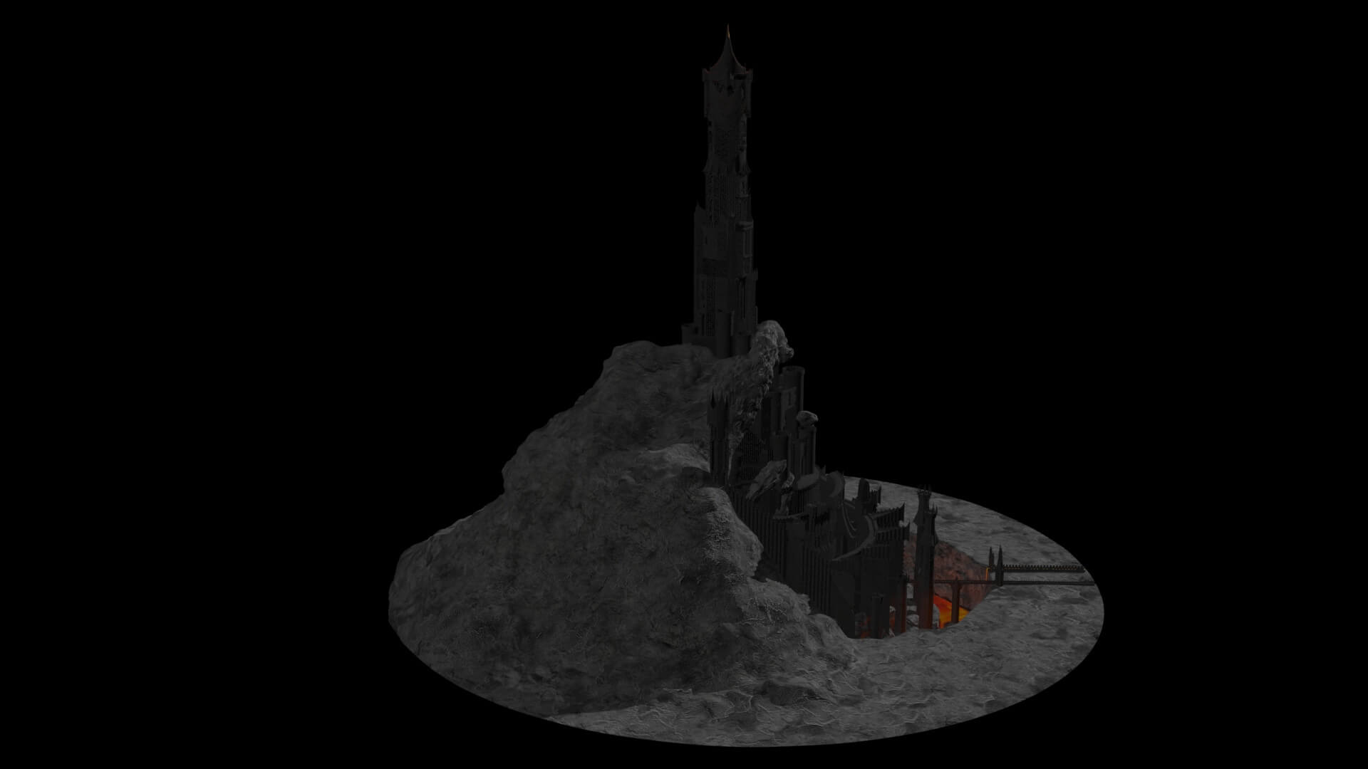 Barad Dur - 3D Model by Buncic