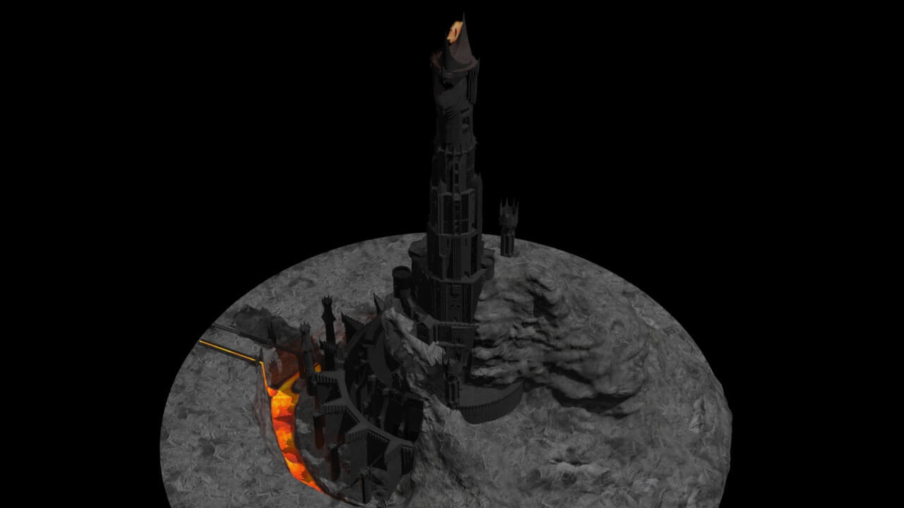 Barad Dur - 3D Model by Buncic