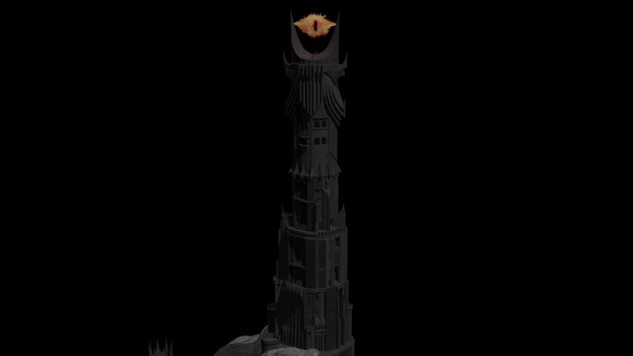 Barad Dur - 3D Model by Buncic