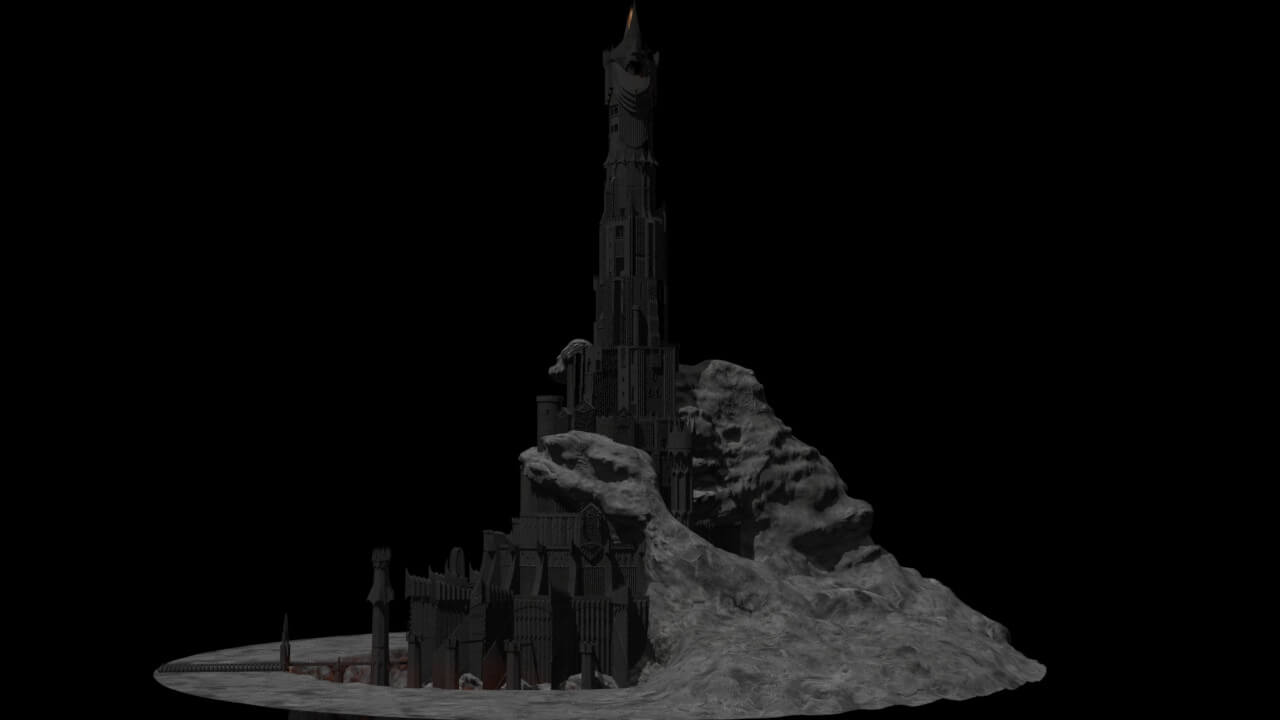 Barad Dur - 3D Model by Buncic