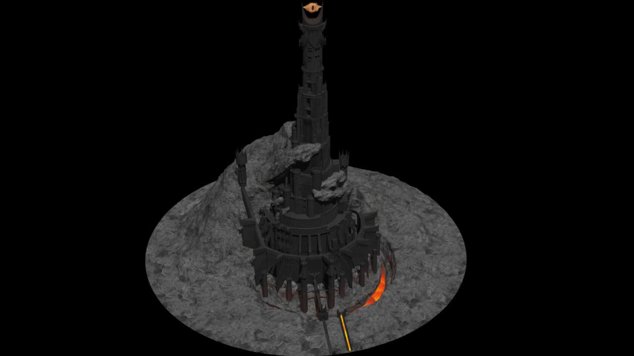 Barad Dur - 3D Model by Buncic