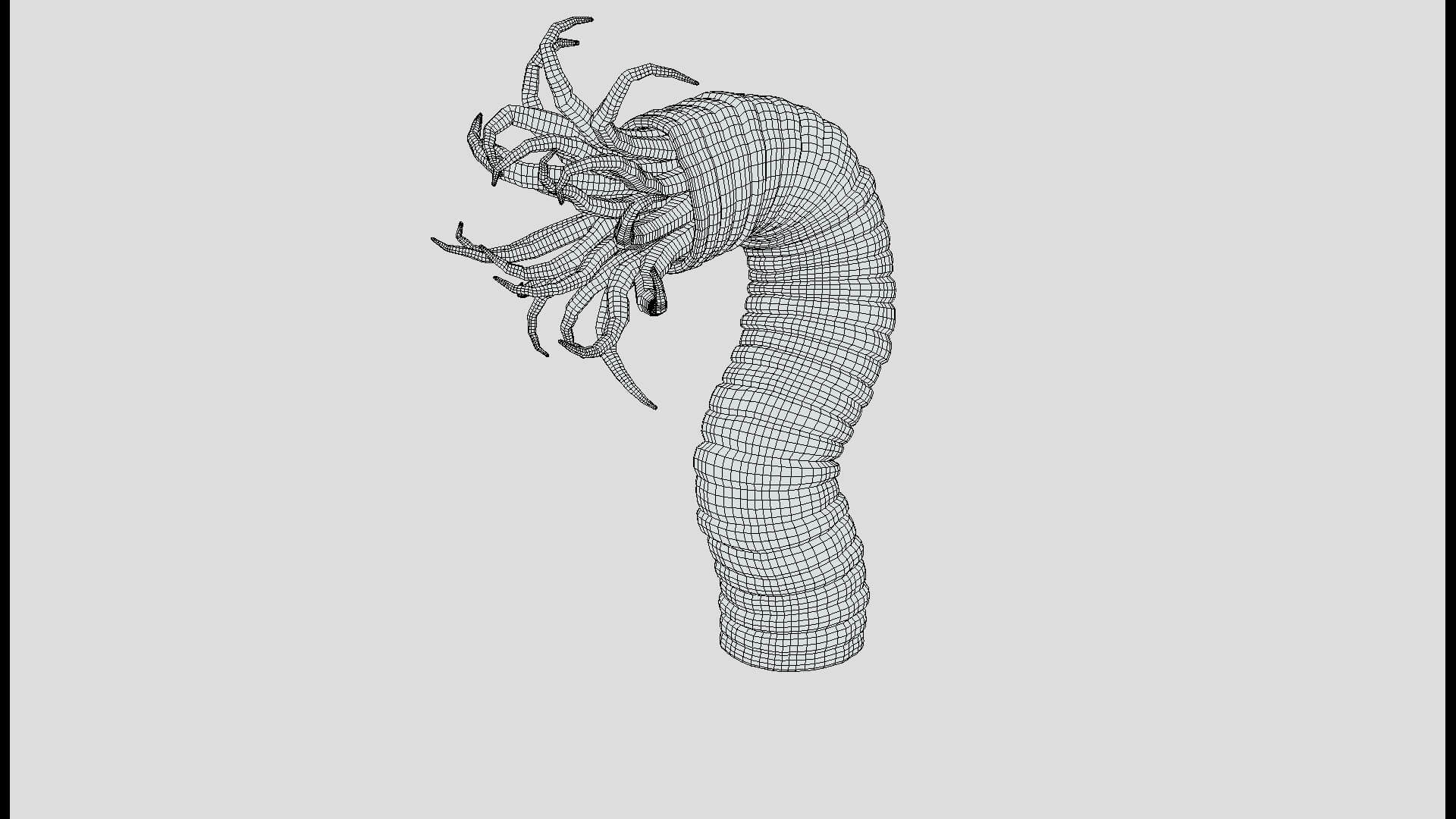 Beast Tentacle - 3D Model by Buncic