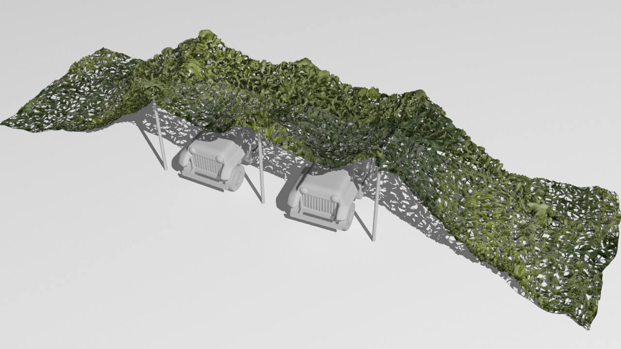 Camo Net - 3D Model by Buncic