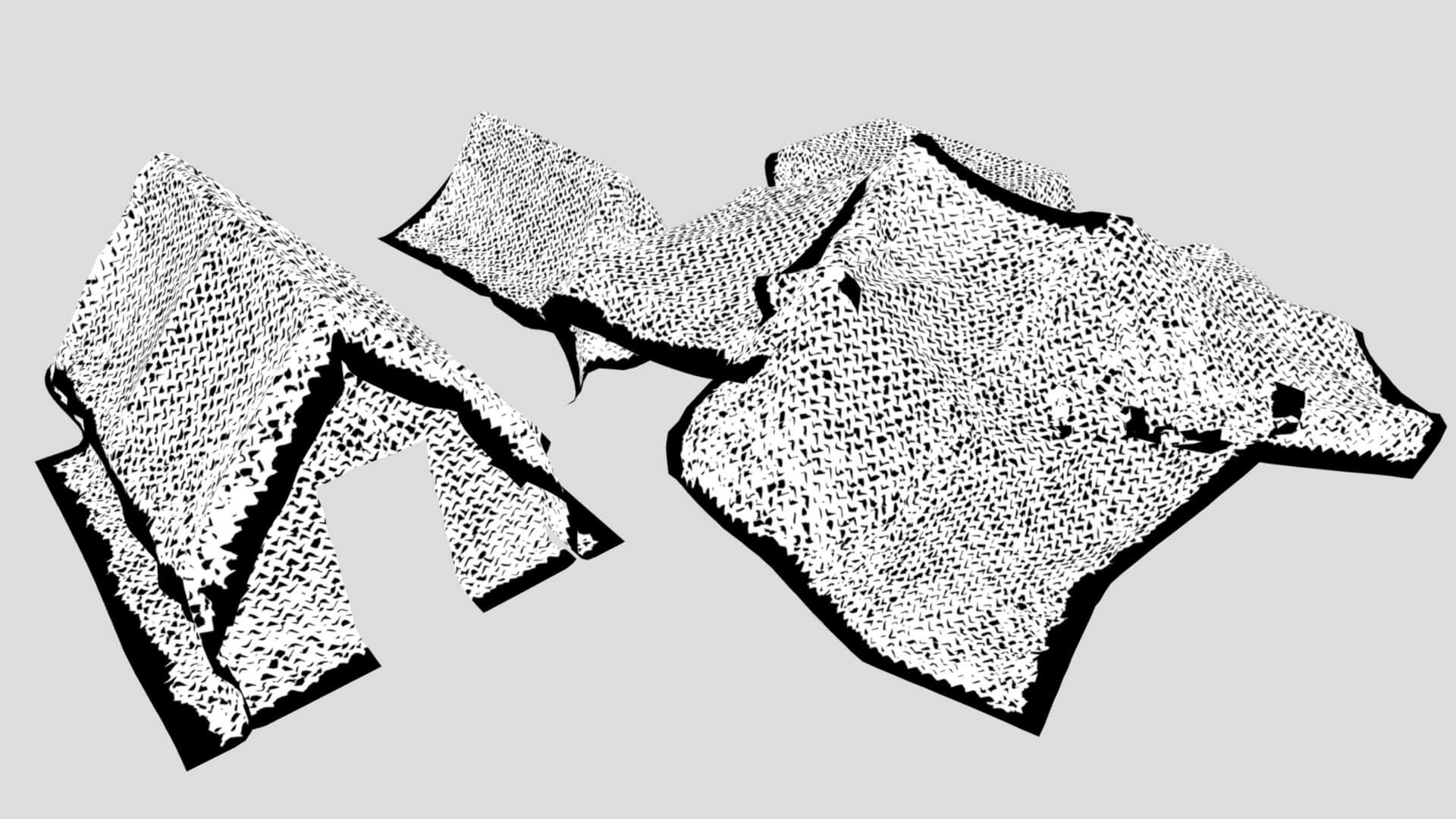 Camouflage Netting - 3D Model by Buncic