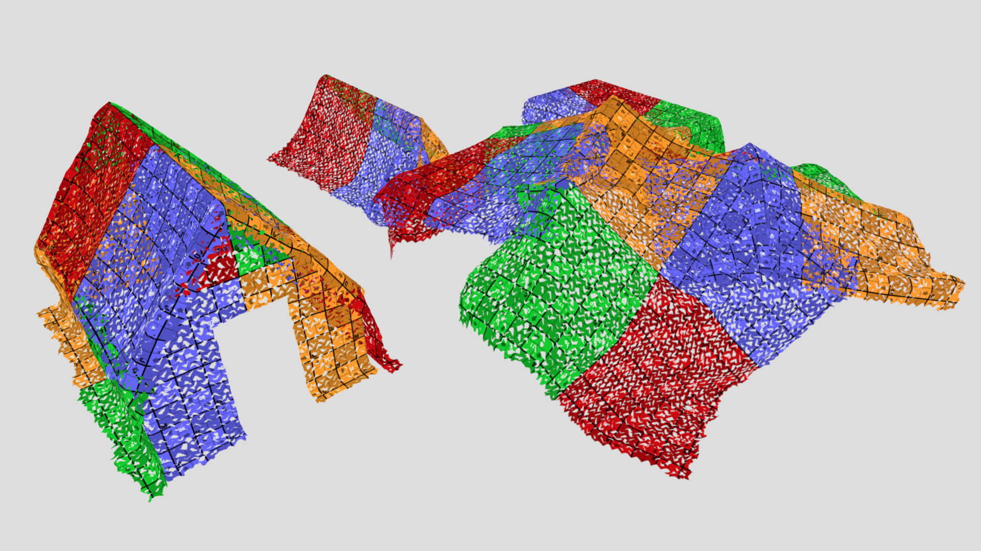 Camouflage Netting - 3D Model by Buncic