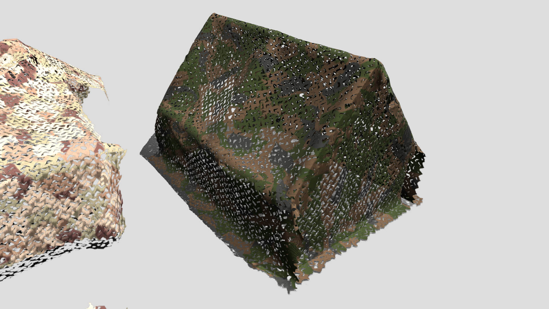Camouflage Netting - 3D Model by Buncic