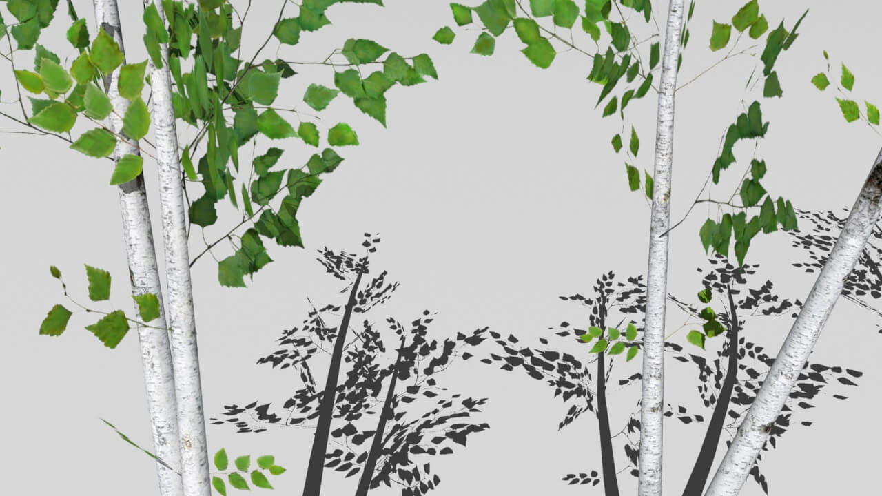 Cartoon Trees - 3D Model by Buncic