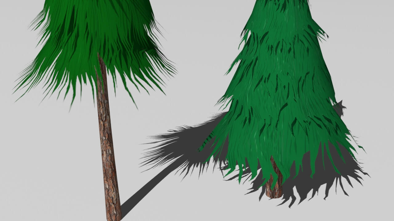 Cartoon Trees - 3D Model by Buncic