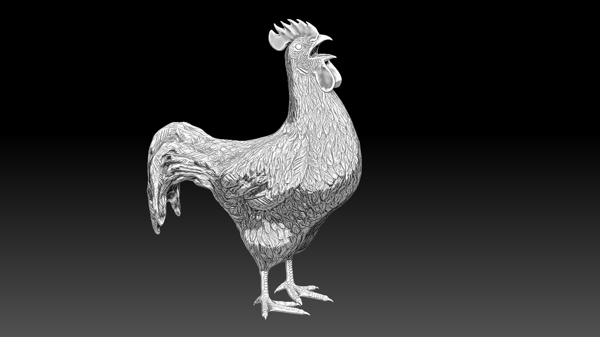 Chickens for 3Dprinting - 3D Model by Buncic