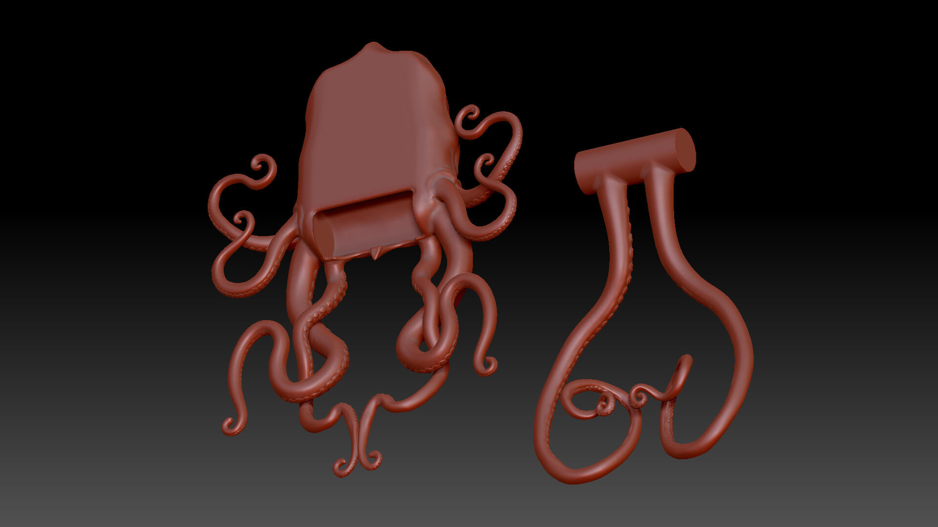 Cthulhu Door Knocker - 3D Model by Buncic