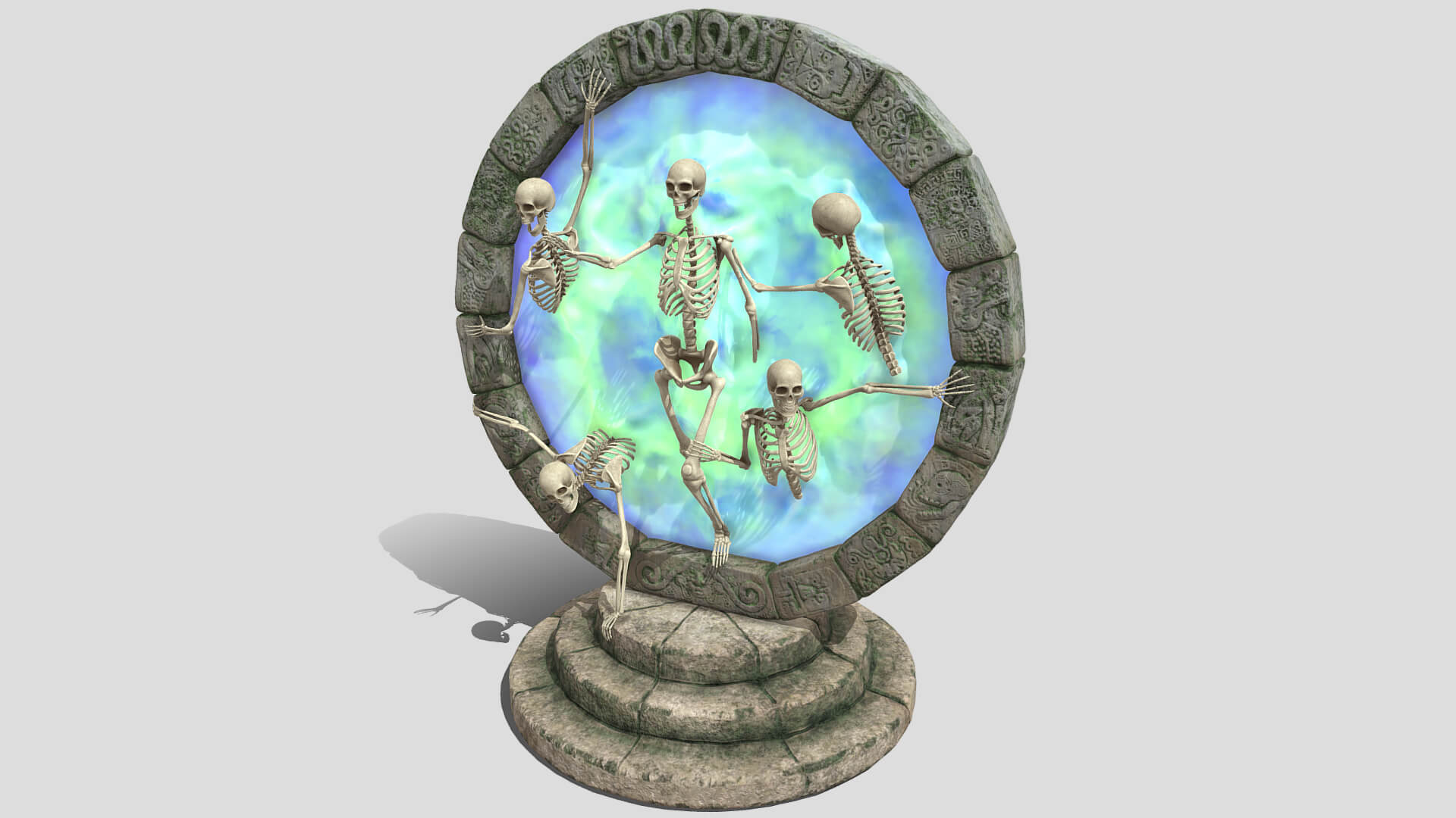 Death Portal Skeletons - 3D Model by Buncic