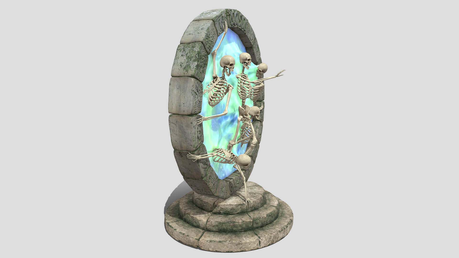 Death Portal Skeletons - 3D Model by Buncic