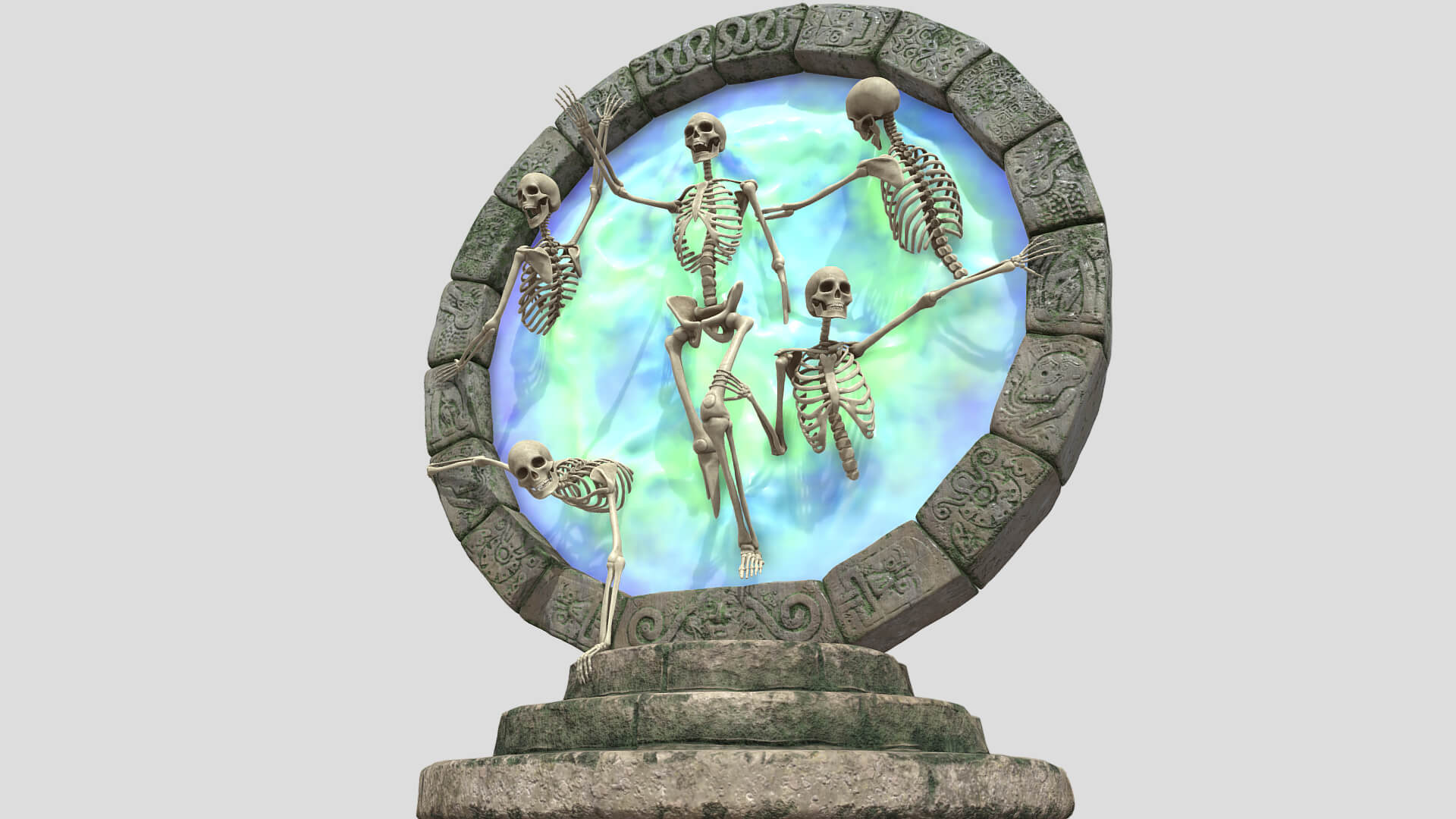 Death Portal Skeletons - 3D Model by Buncic