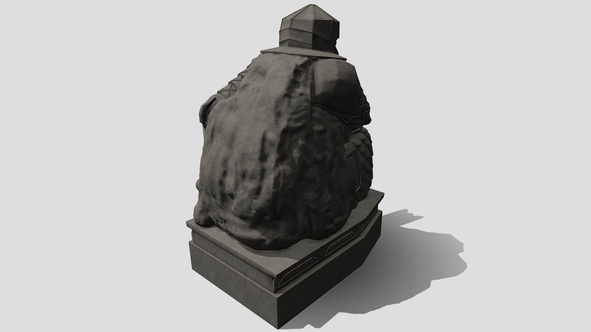 Dwarf Guardian Statue of Erebor - 3D Model by Buncic