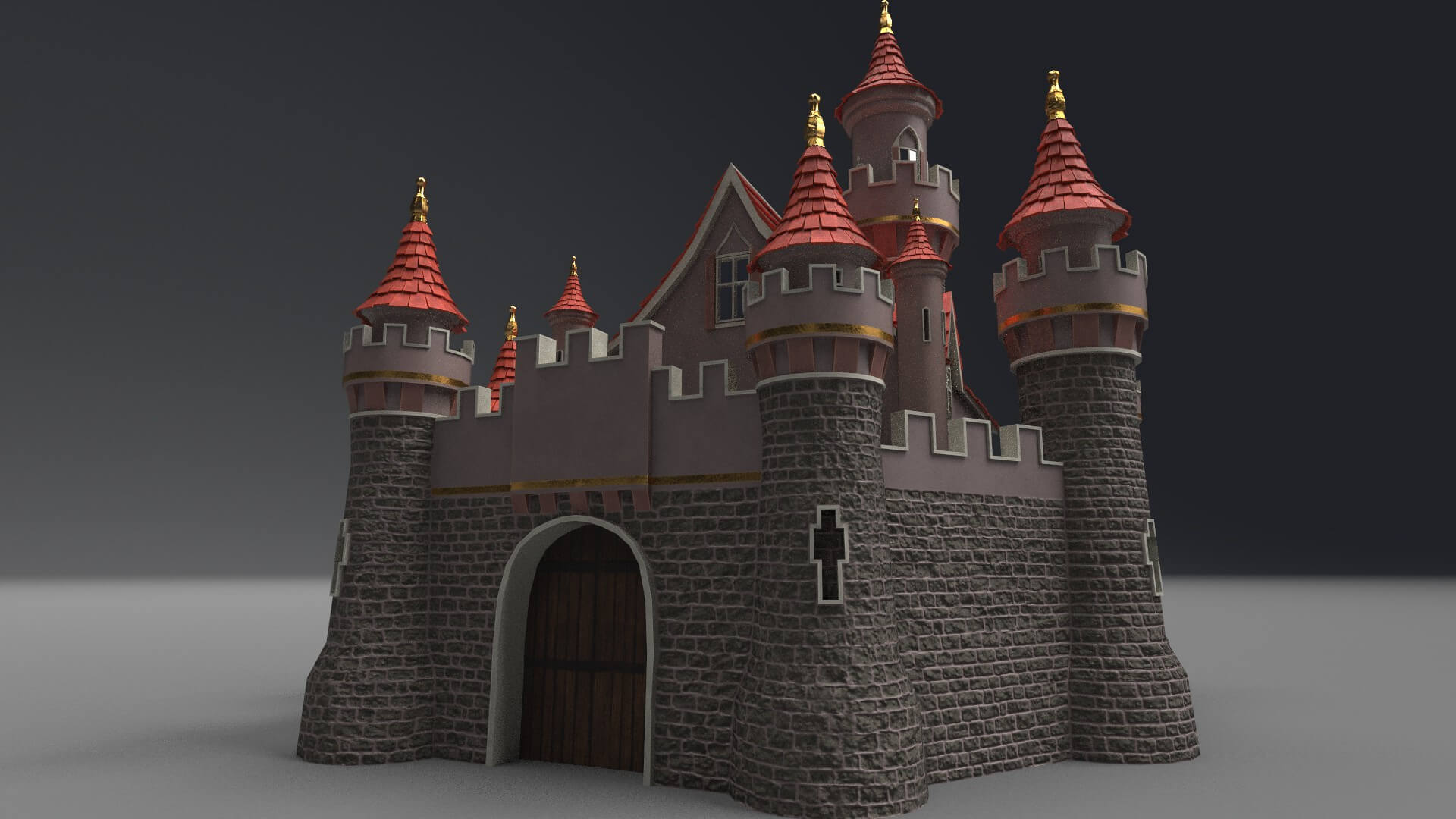 Fantasy Castle - 3D Model by Buncic