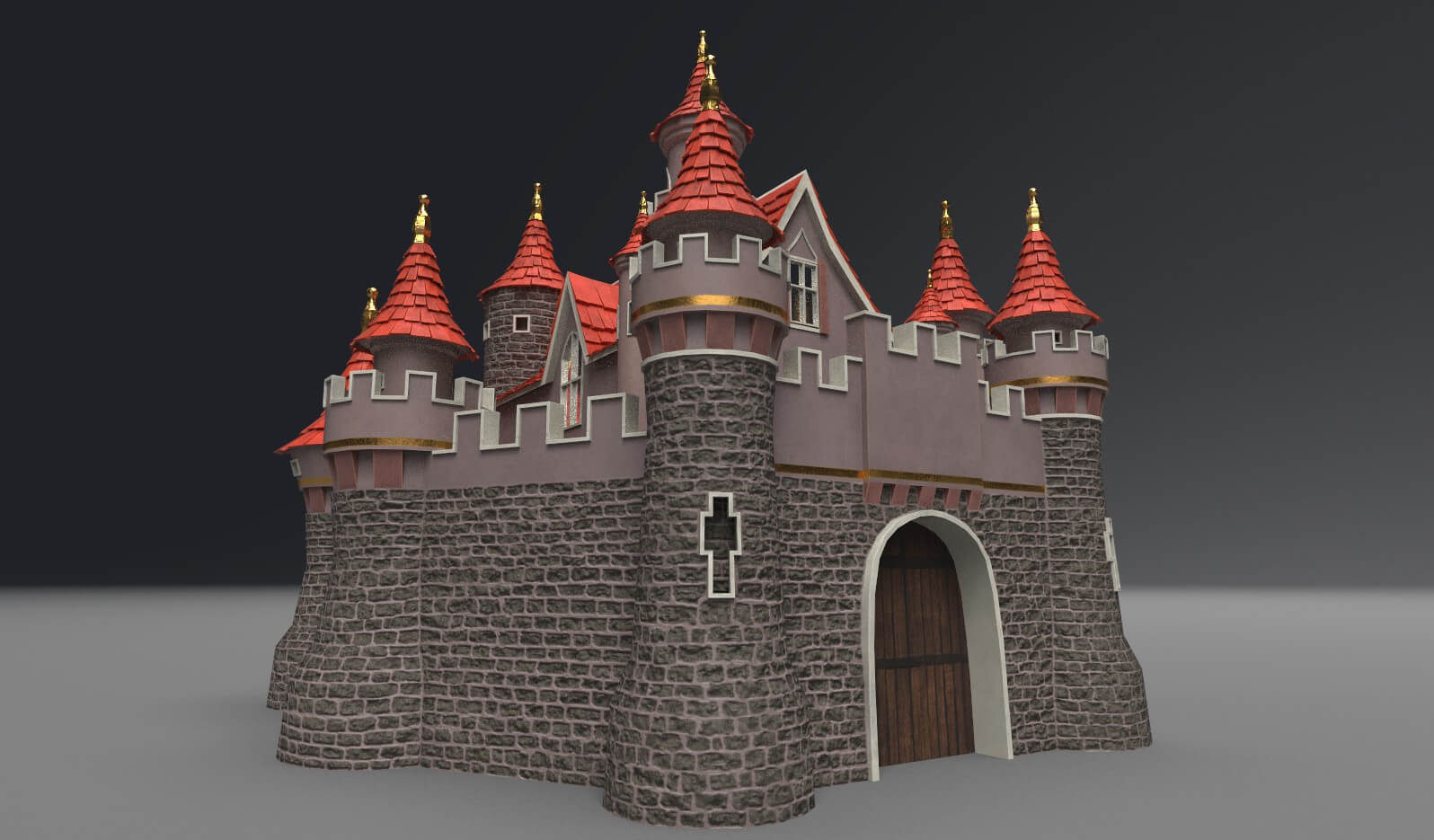 Fantasy Castle - 3D Model by Buncic