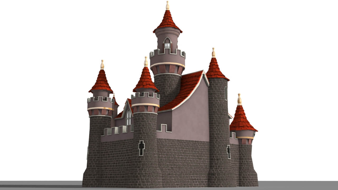 Fantasy Castle - 3D Model by Buncic