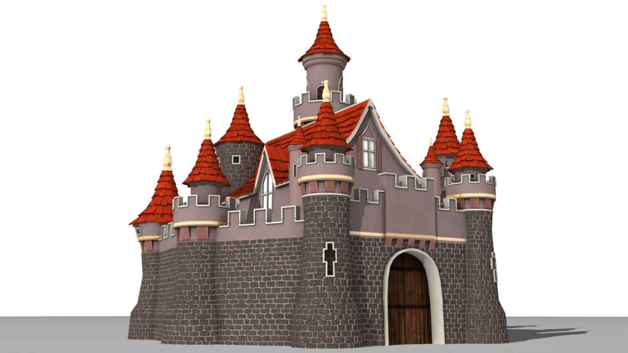 Fantasy Castle - 3D Model by Buncic
