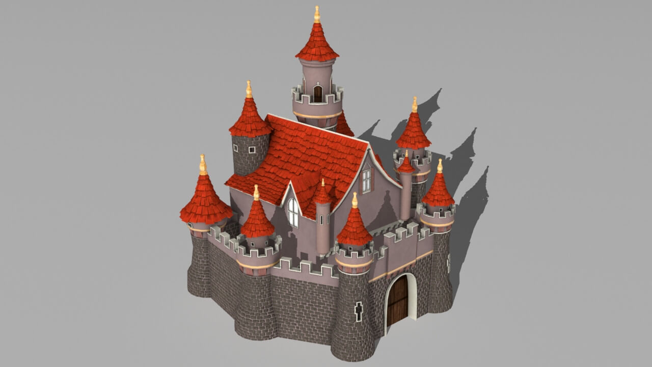 Fantasy Castle - 3D Model by Buncic