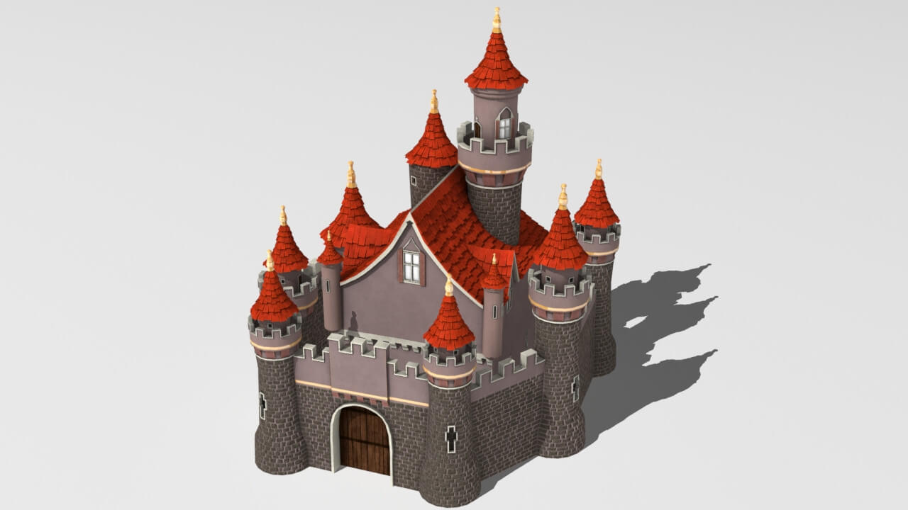 Fantasy Castle - 3D Model by Buncic