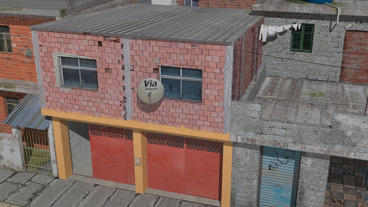 Favela Street - 3D Model by Buncic