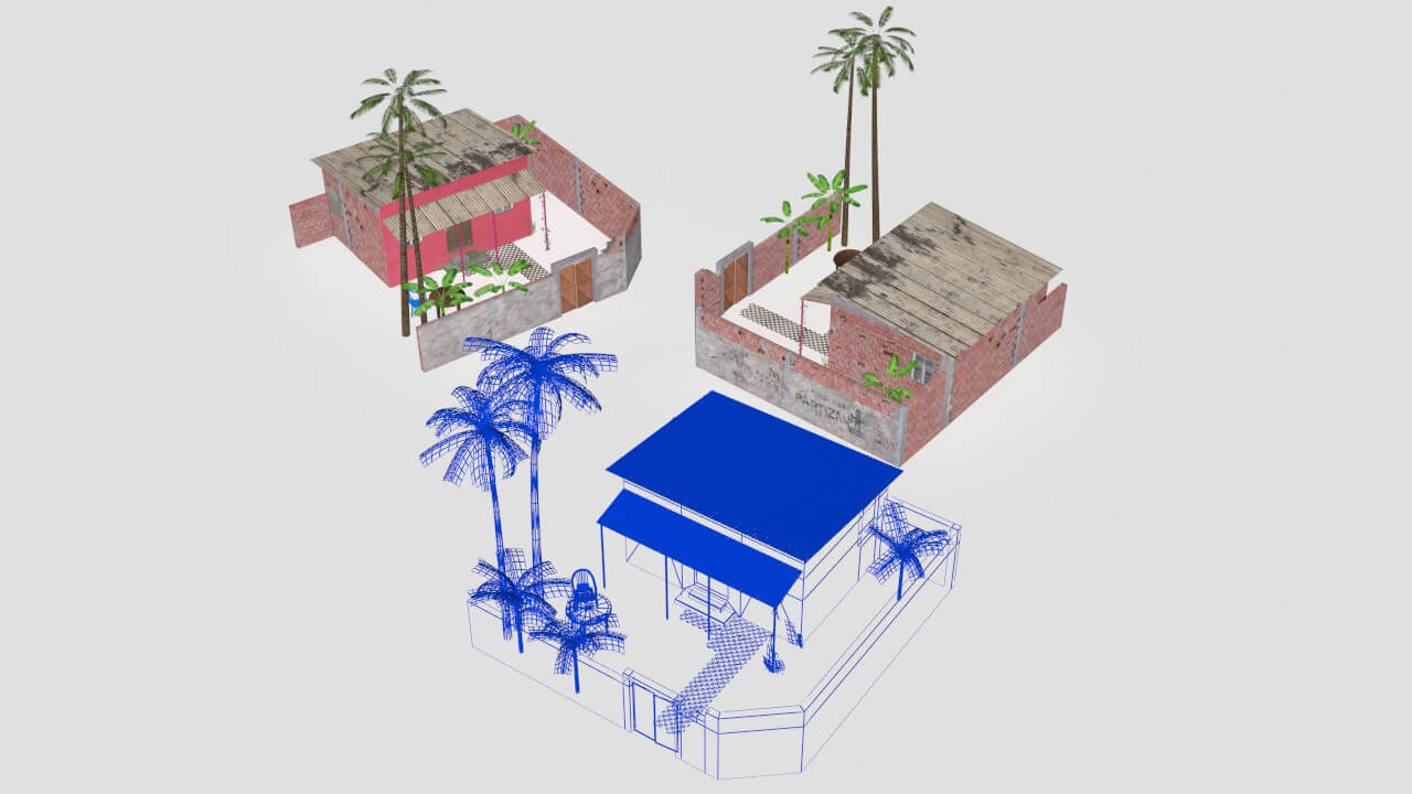 Favela Street - 3D Model by Buncic