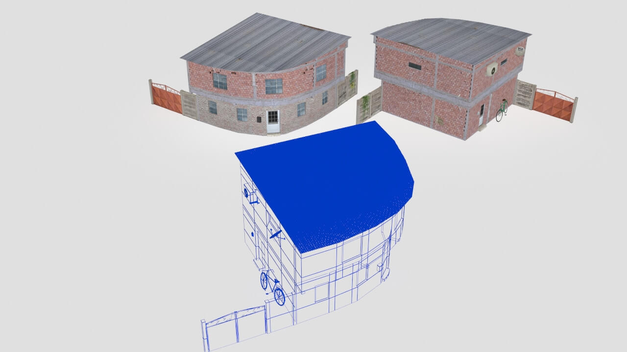 Favela Street - 3D Model by Buncic