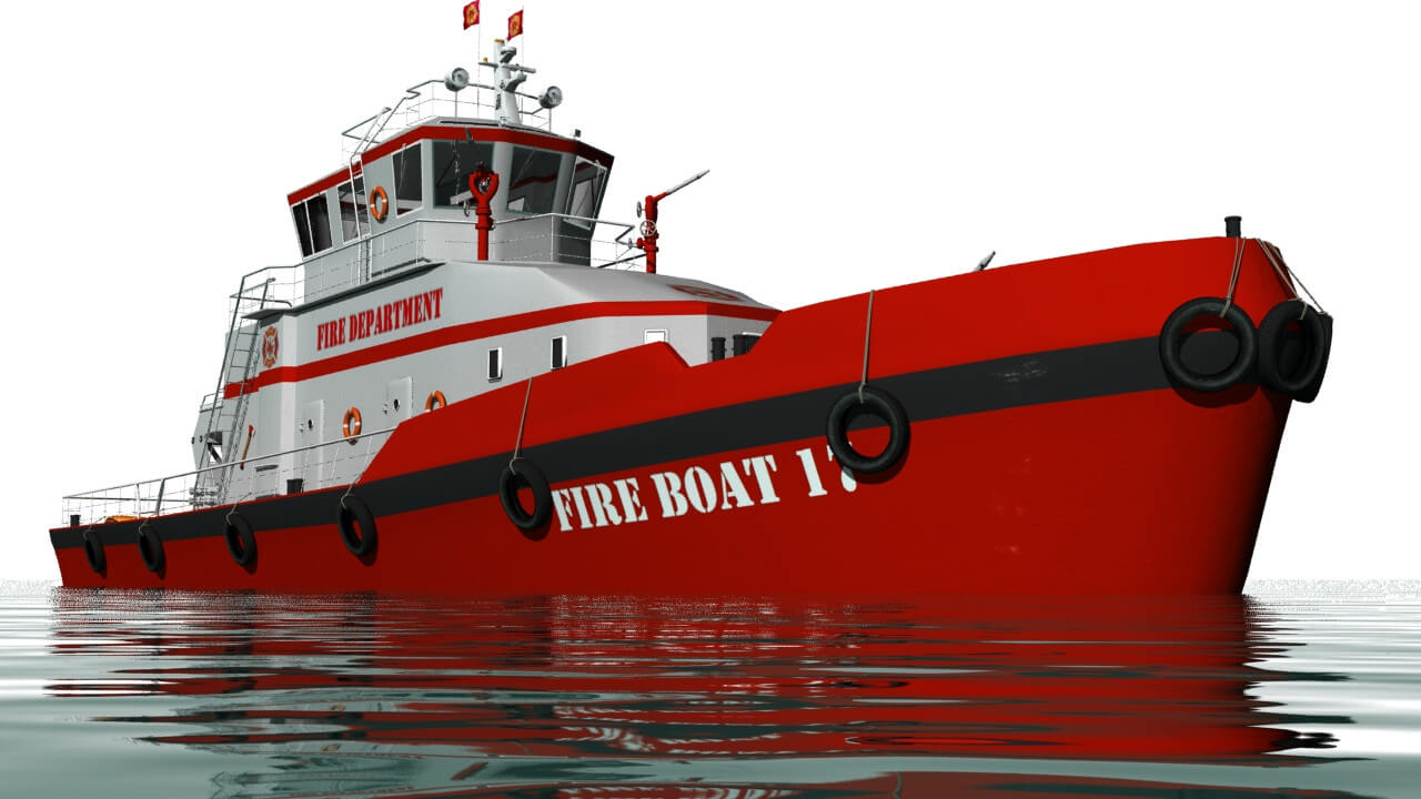 Fire Boat - 3D Model by Buncic
