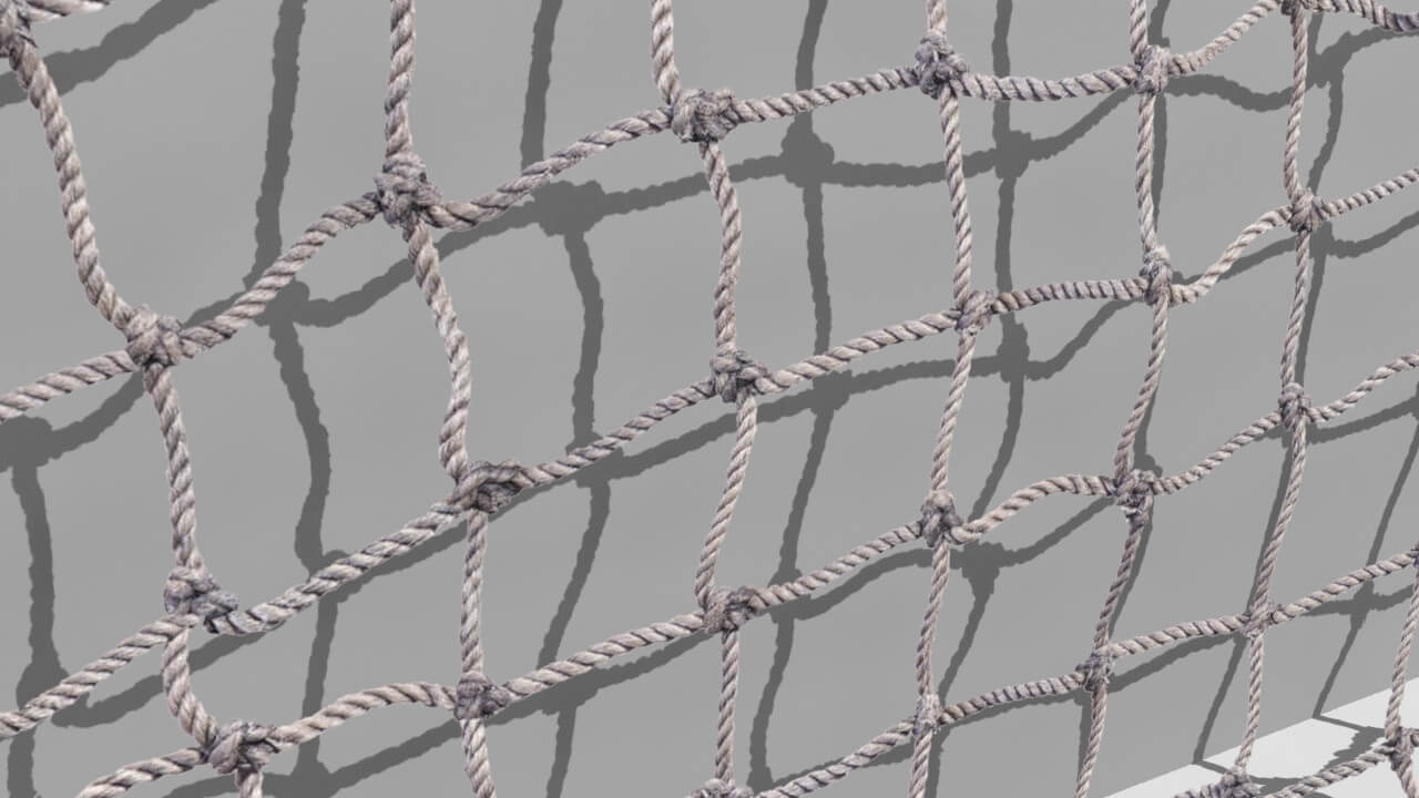 Fish Net and Barrels - 3D Model by Buncic
