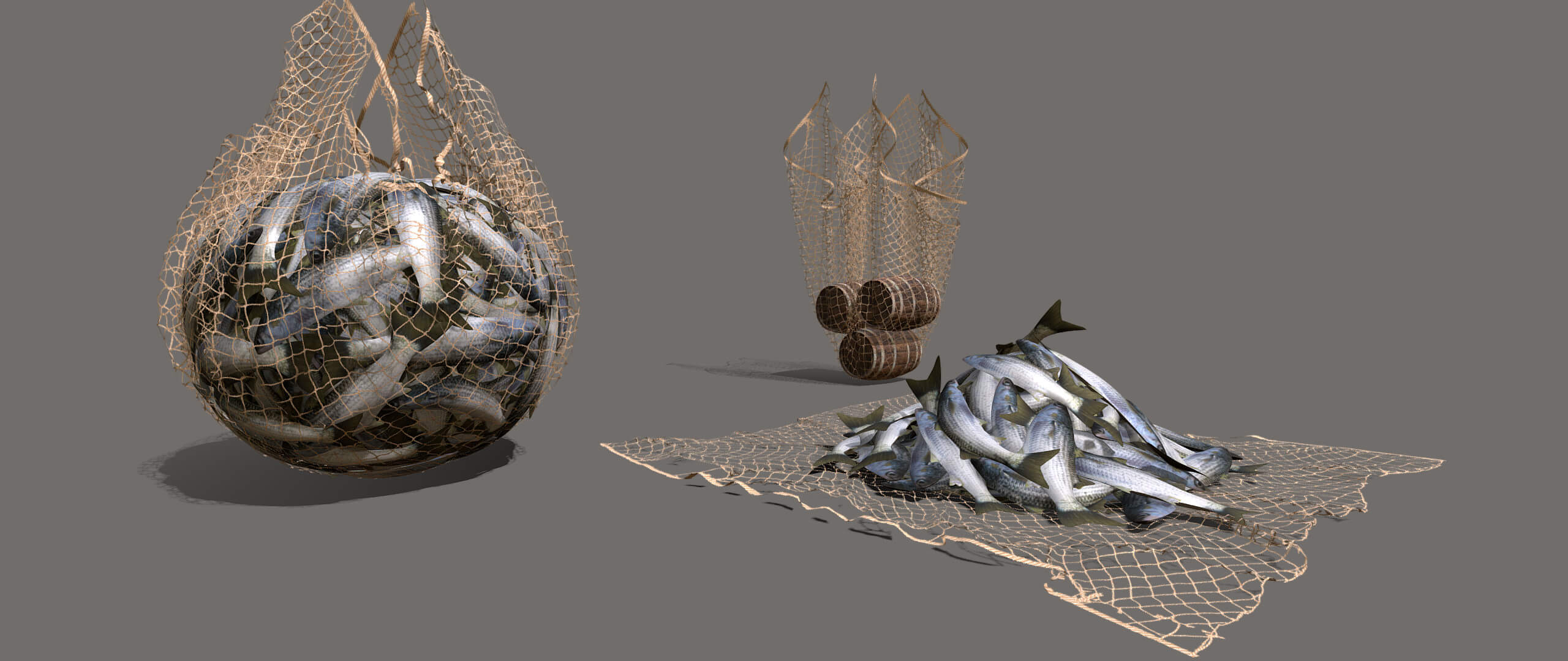 Fishing Net Low Poly - 3D Model by Buncic