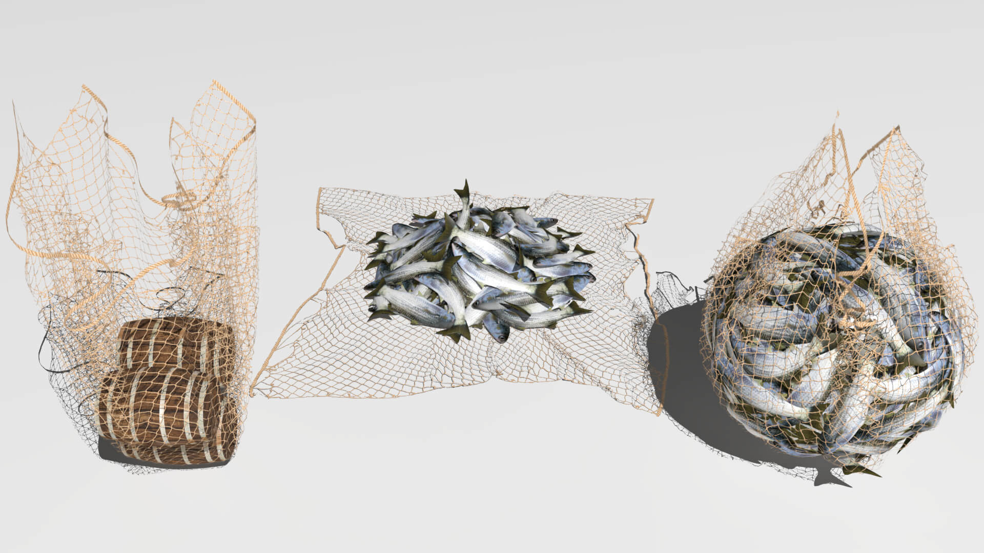 Fishing Net Low Poly - 3D Model by Buncic