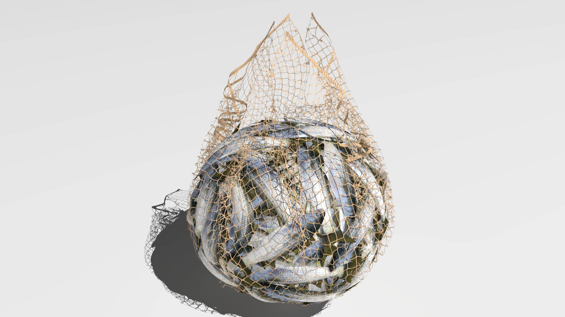 Fishing Net Low Poly - 3D Model by Buncic