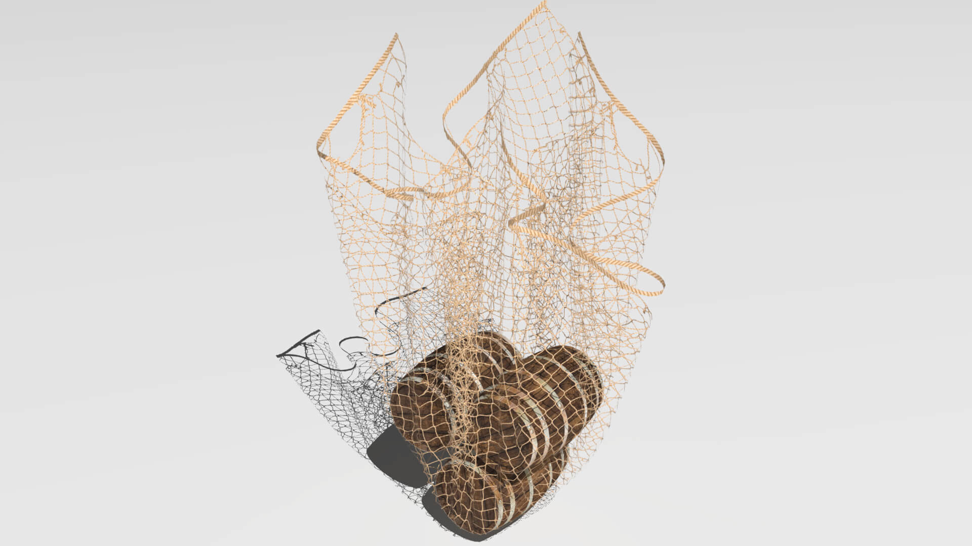Fishing Net Low Poly - 3D Model by Buncic