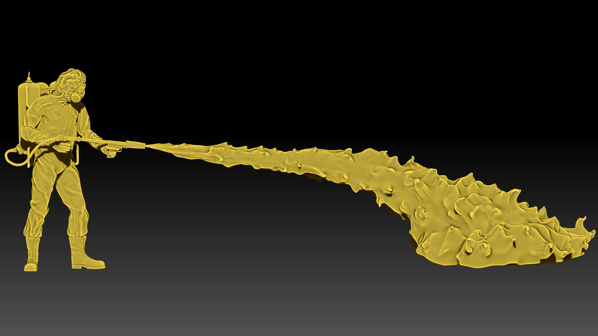 Flamethrower Soldiers - 3D Model by Buncic