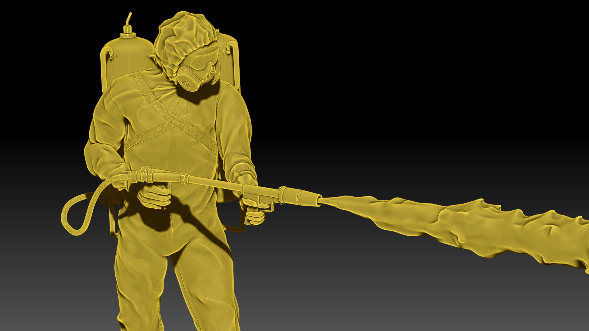 Flamethrower Soldiers - 3D Model by Buncic
