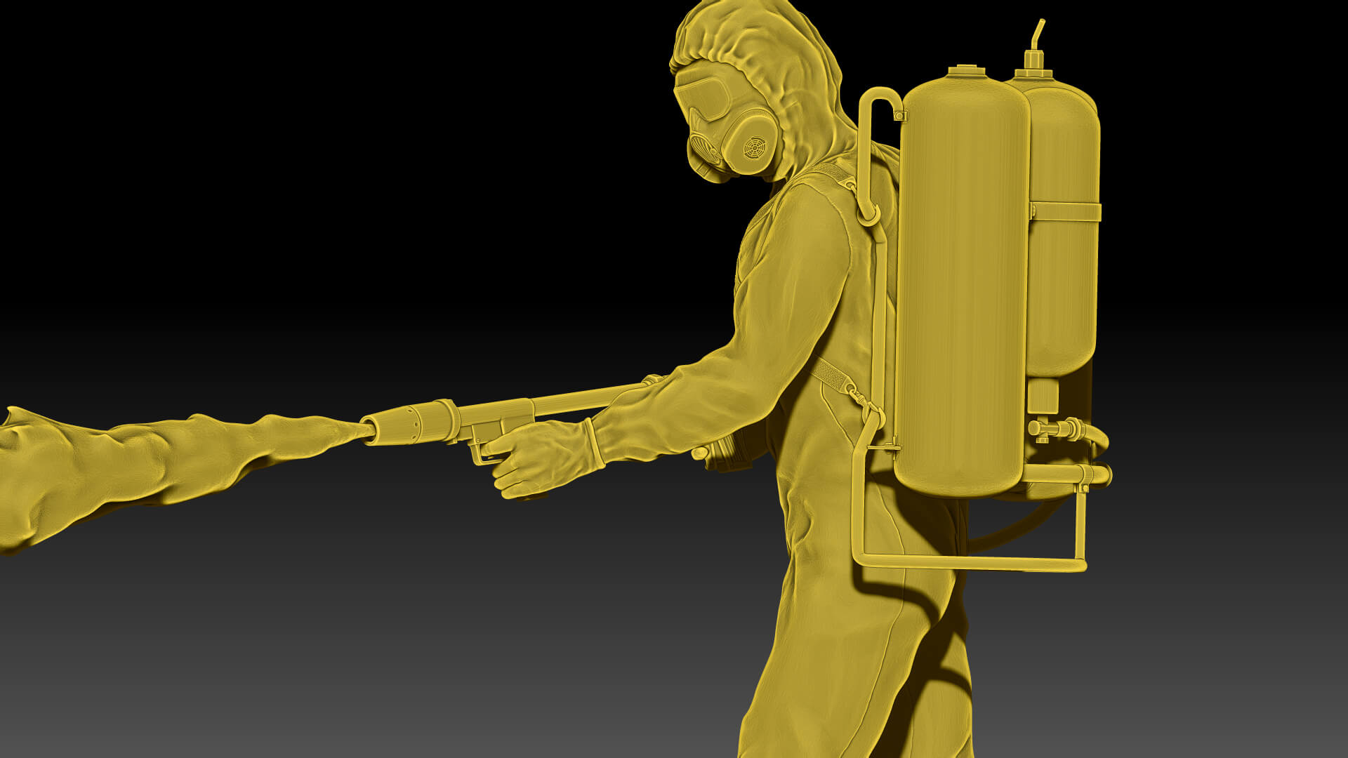 Flamethrower Soldiers - 3D Model by Buncic